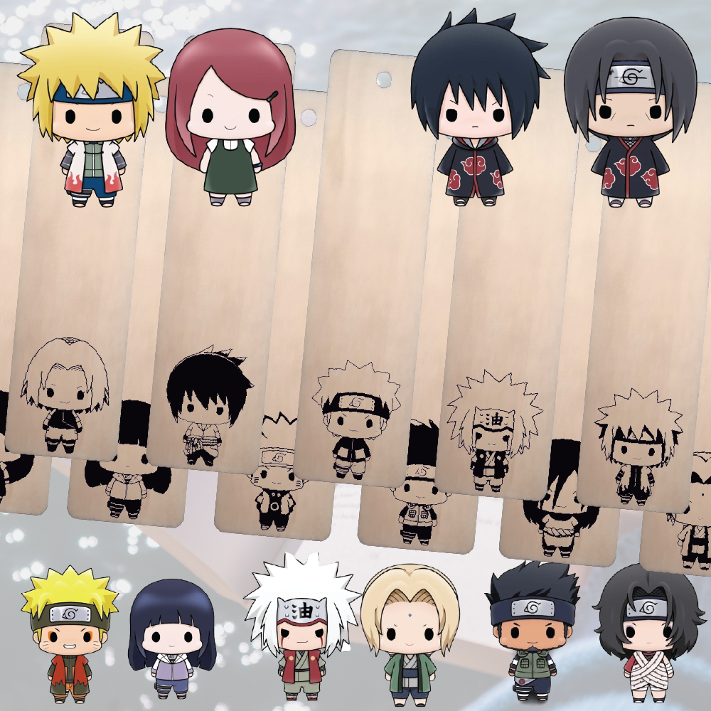 Anime gift Naruto Part 1 Personalized Custom Engraved Wood Bookmark ...