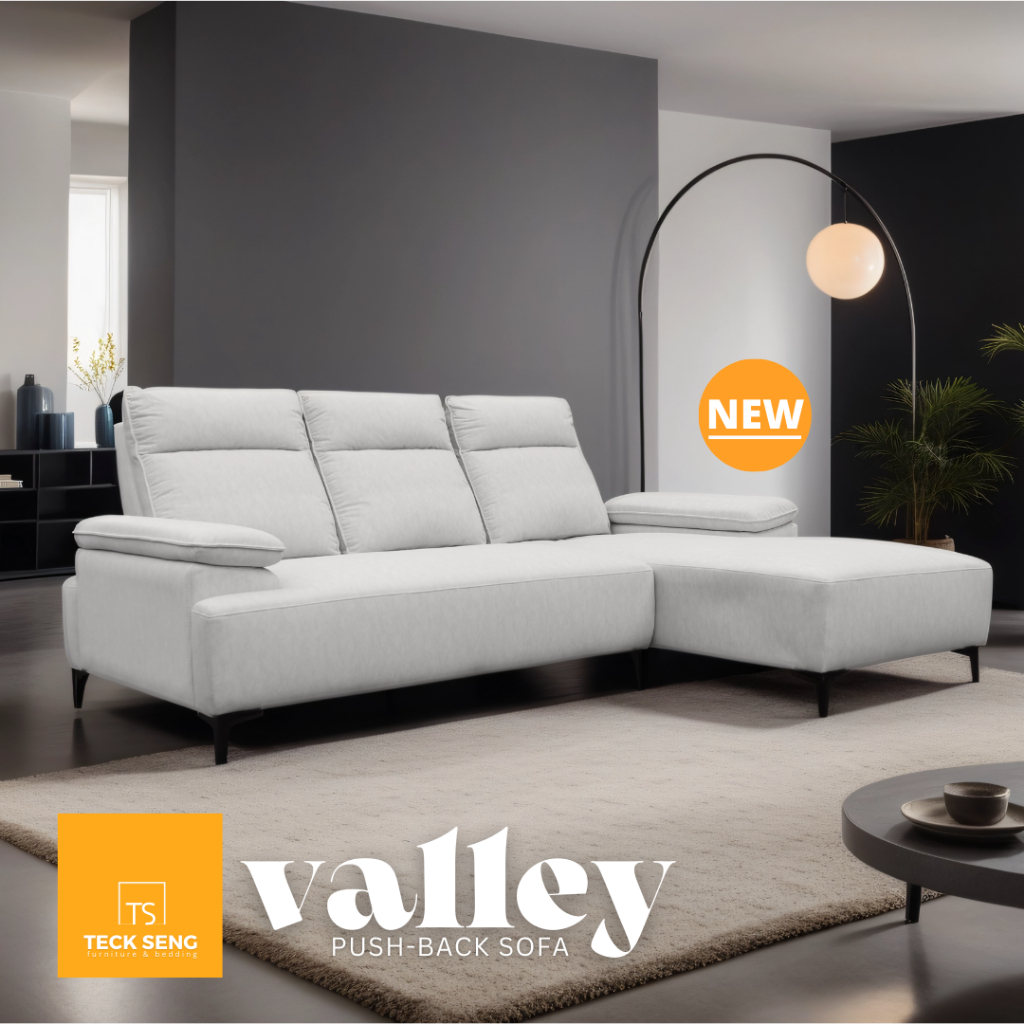 [TECK SENG] Modern Living Room Home Furniture Sofa L Shape (1+2+3 ...