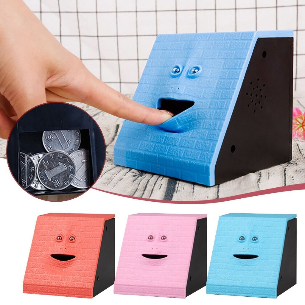 Otamatone Funny Facebank Face Piggy Bank Coin Bank Sensor Coinbox ...