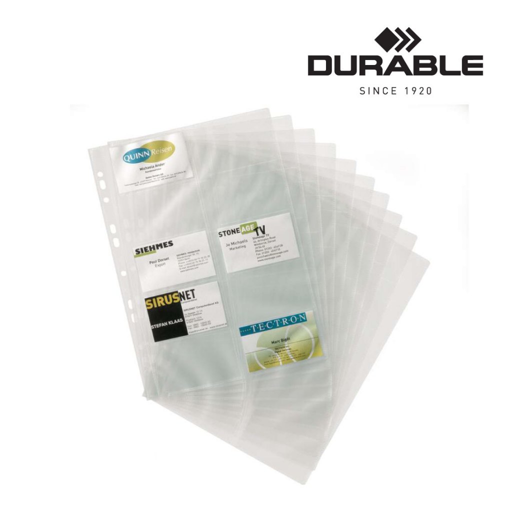 DURABLE 2389 19 EXTENSION SET FOR 2409 (200 CARDS/10 POCKETS) | Shopee ...