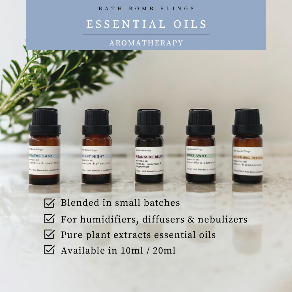 Essential Oils (10ml / 20ml) Suitable for Humidifiers and Diffusers ...
