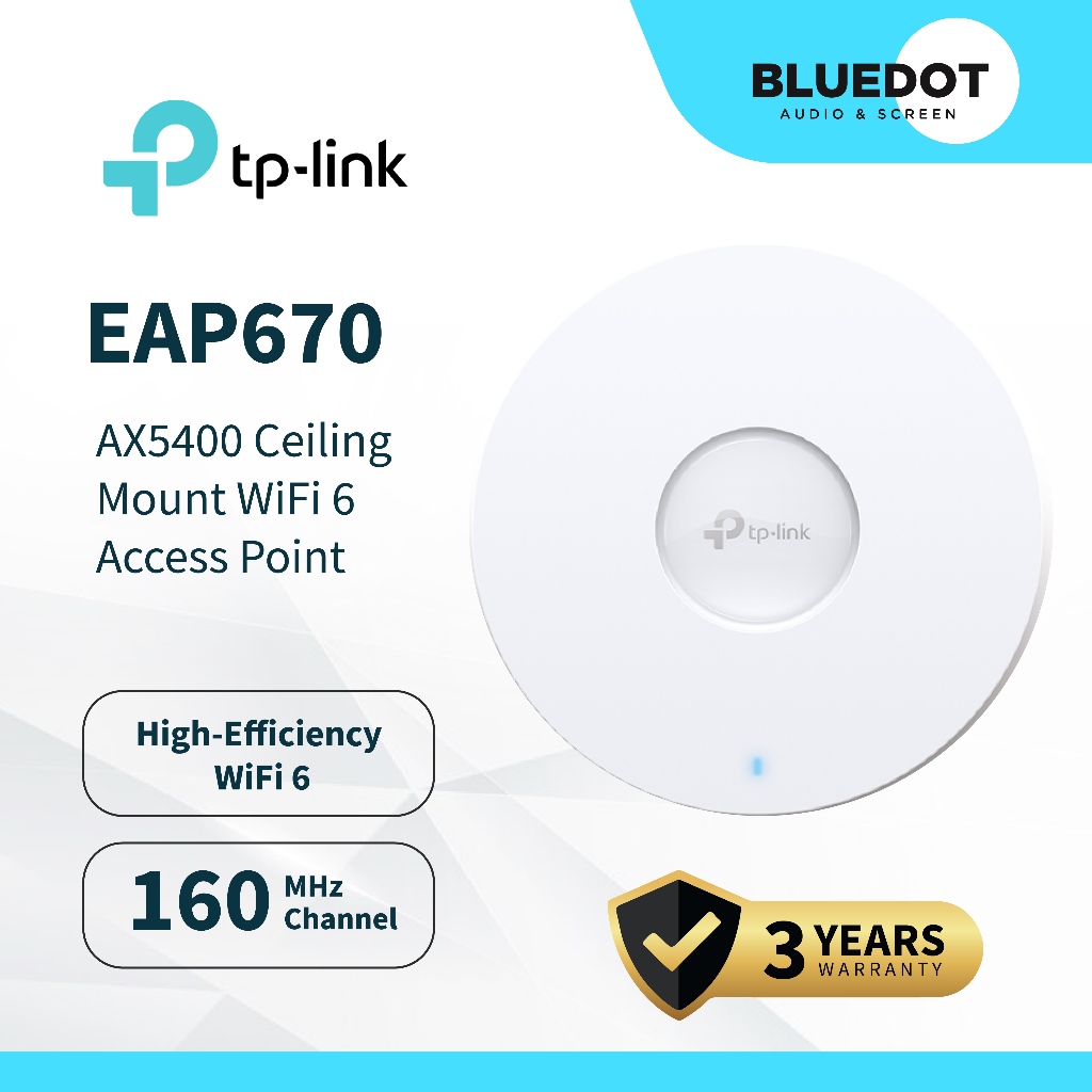 EAP670 | TP-LINK AX5400 Ceiling Mount Dual-Band Wi-Fi 6 Access Point ...