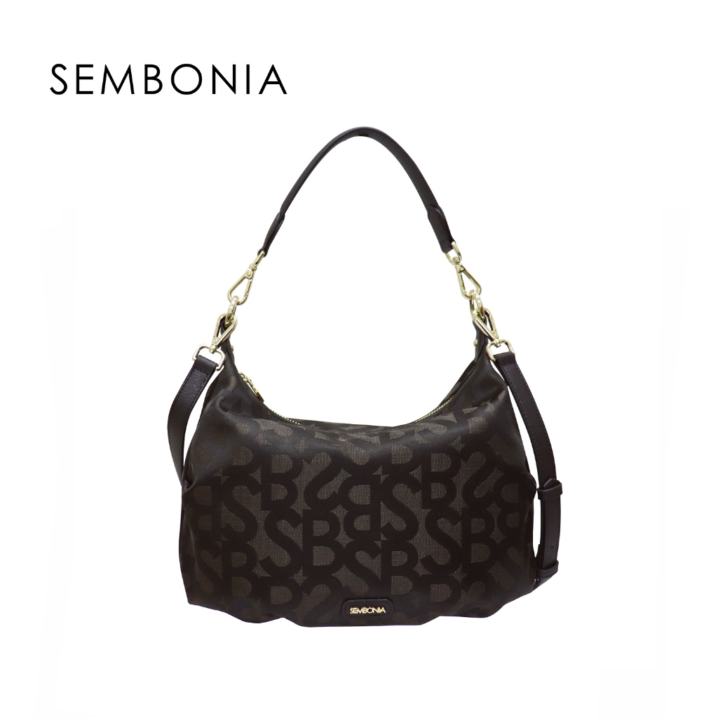 Sembonia Leia Signature Jacquard Hobo 63662-007 | Shopee Singapore