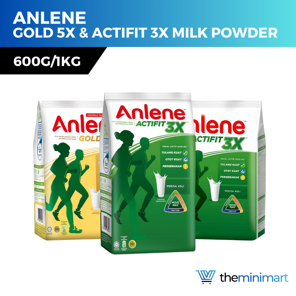Anlene Gold Actifit 5X 3X Total – Nutritious Plain Milk Powder | Shopee Singapore