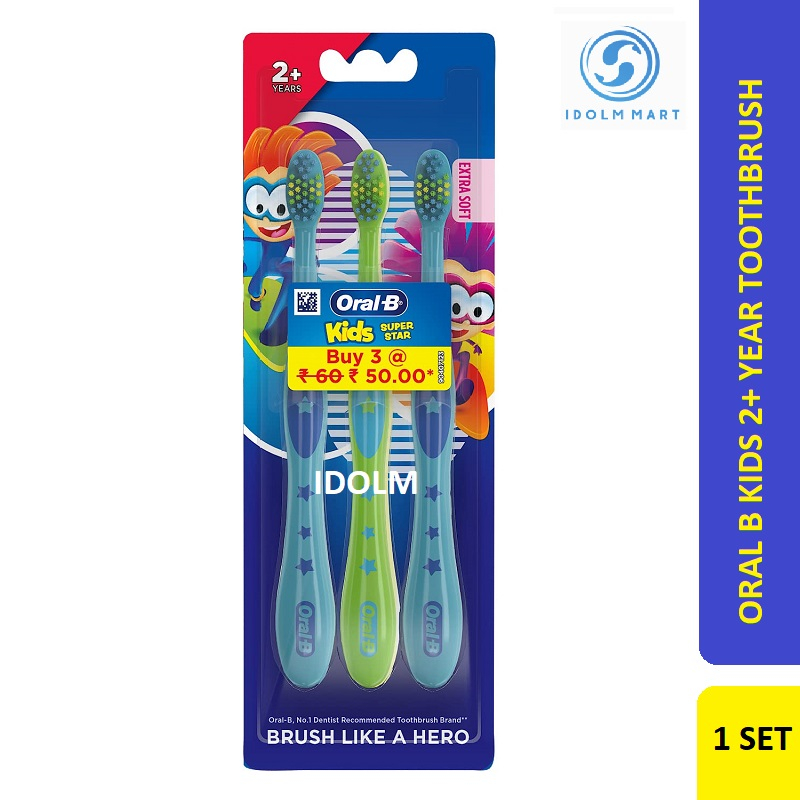 Oral B Kids Toothbrush for 2+ Years Extra Soft | Shopee Singapore