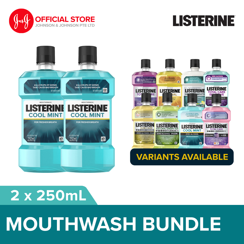 [Bundle of 2] Listerine ALL RANGE Oral Rinse Mouthwash 250ml (Fresh ...