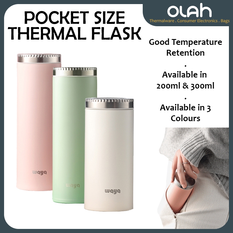 【Waya】 Pocket Thermal Vacuum Insulated Flask / Mini Flask / Pocket ...