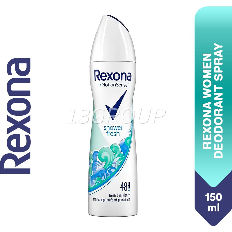 Rexona Shower Fresh Women Deodorant Spray Antiperspirant, 150ml ...