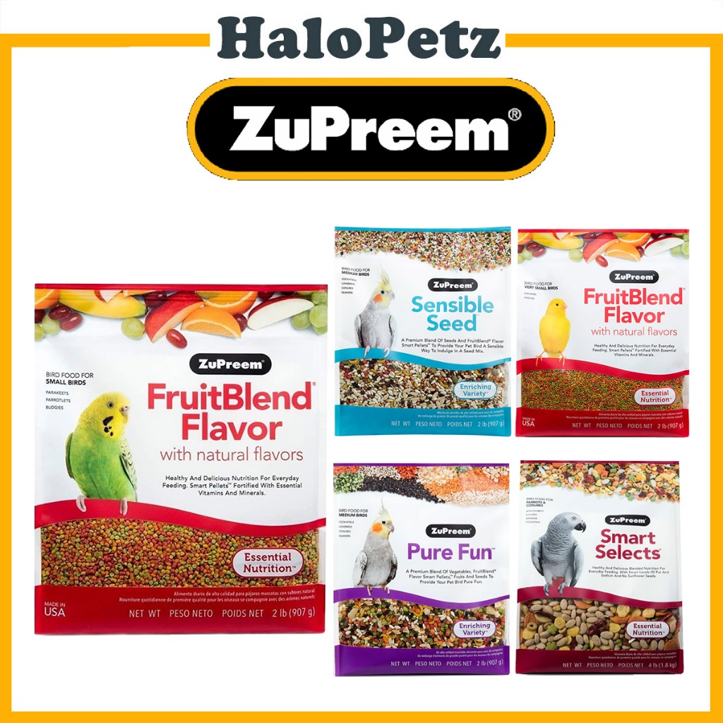 Zupreem Bird Food - Fruitblend, Smart Select, Pure Fun, Natural ...