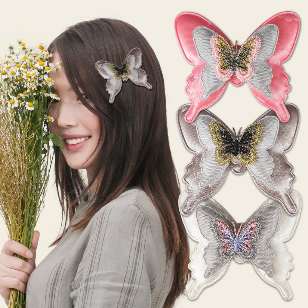 3Pcs Korean Butterfly Hair Clips Korean Traditional Hair Pins Made in ...