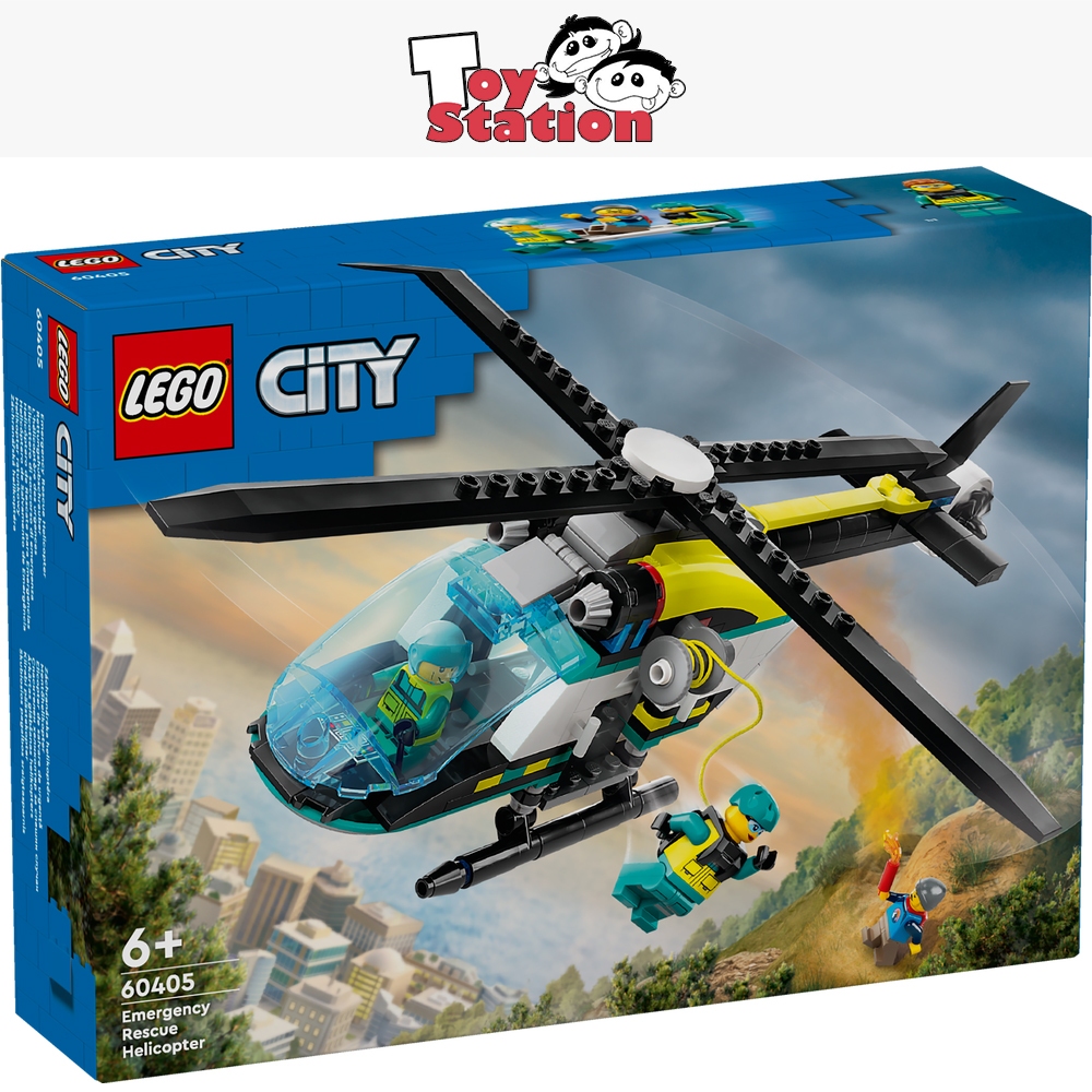 LEGO City Great Vehicles 60405 Emergency Rescue Helicopter | Shopee ...