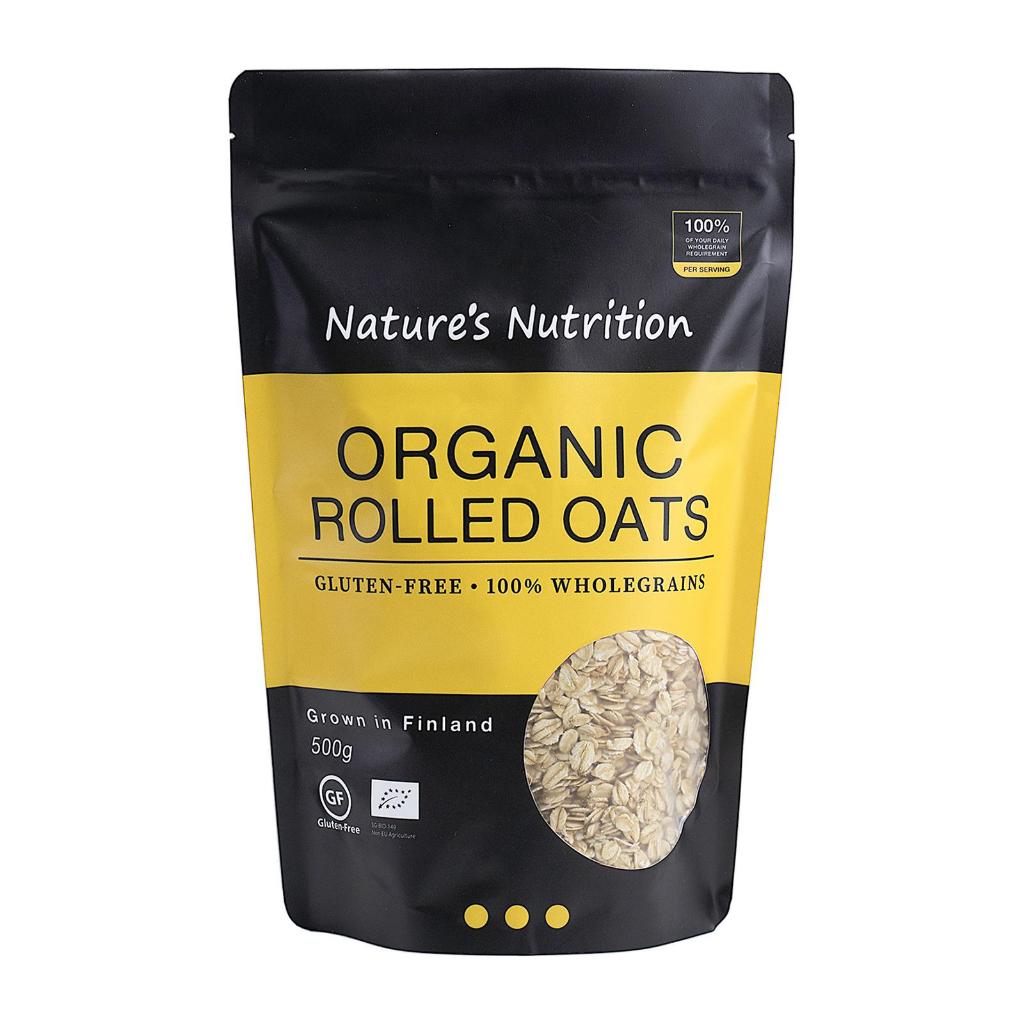 Nature's Nutrition Organic Rolled Oats 500g | Shopee Singapore
