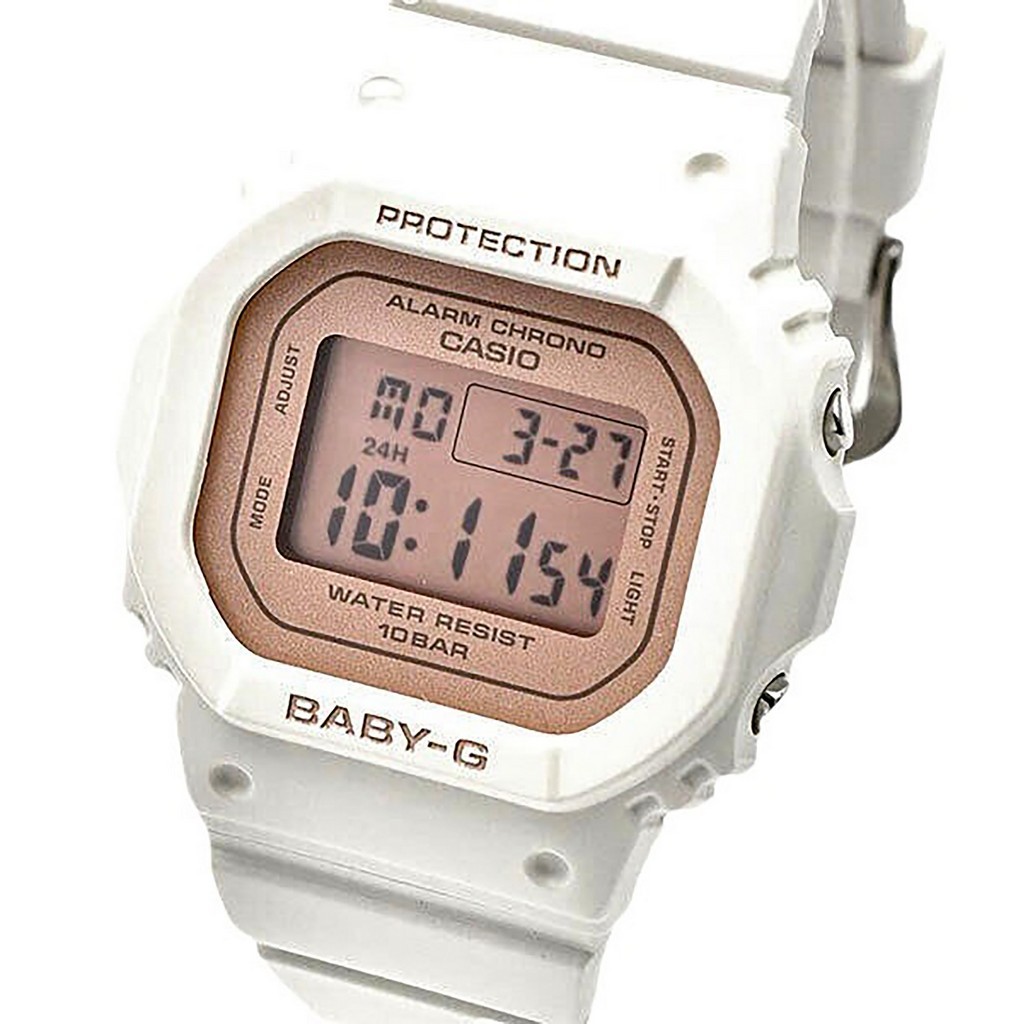 Casio Baby-G Digital White Resin Strap Quartz BGD-565SC-4 100M Womens ...