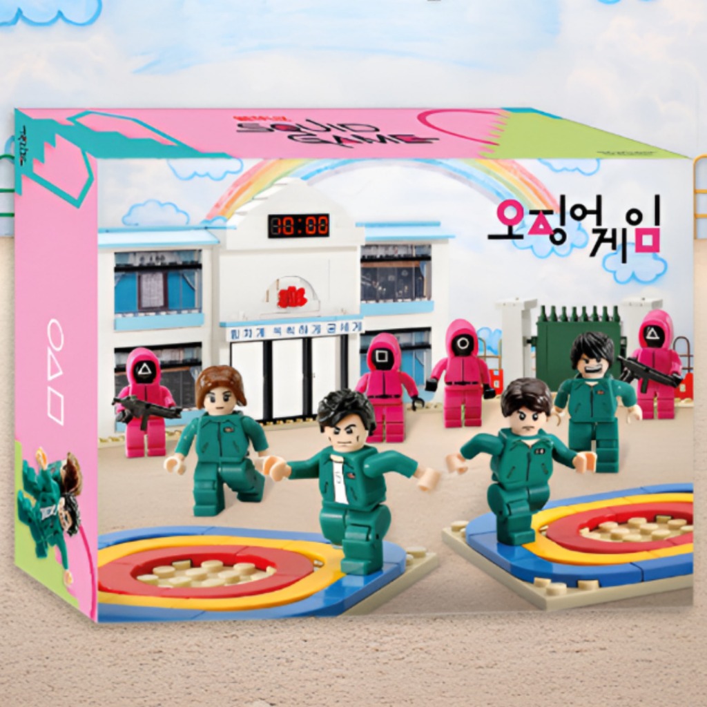 Korea Limited Edition Oxford Official Squid Game Assembly Block - Five ...
