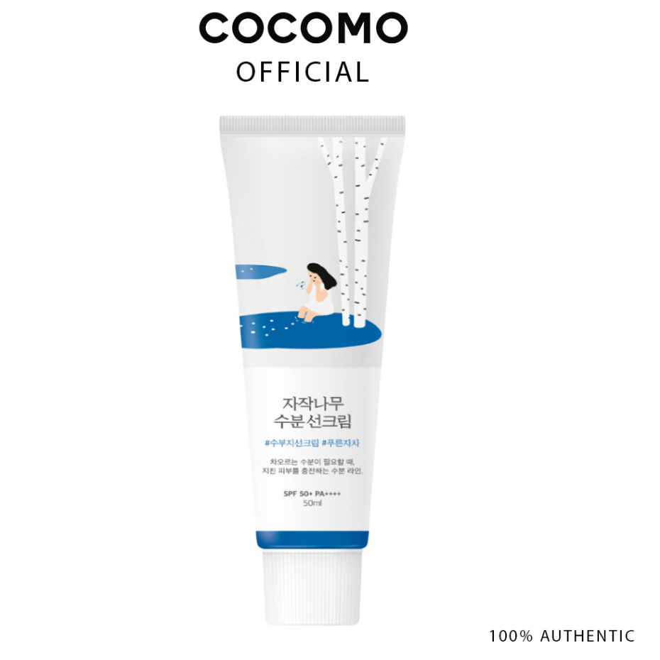(ROUND LAB) Birch Juice Moisturizing Sunscreen SPF 50+ PA++++ 50ml - COCOMO | Shopee Singapore