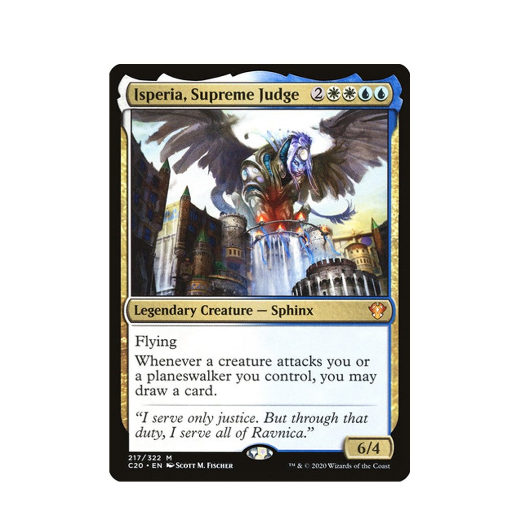 Magic The Gathering - Isperia, Supreme Judge Card (Commander 2020 ...