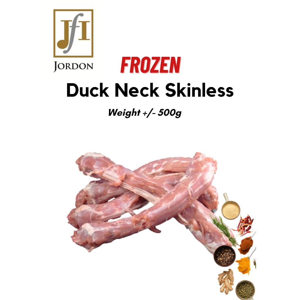 [Jordon] Frozen Duck Neck Skinless 500g | Shopee Singapore