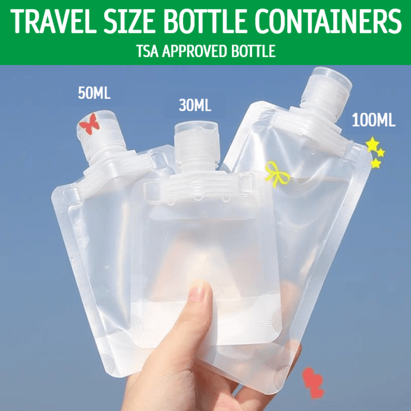 SG Travel Size Bottle Container Travel Portable Cosmetic Lotion Shower ...