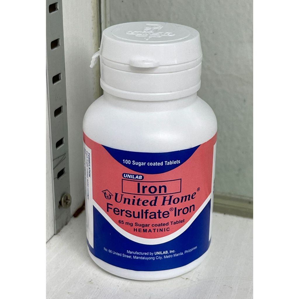 Unilab Fersulfate Iron (100 Sugar Coated Tablets) [SG] | Shopee Singapore