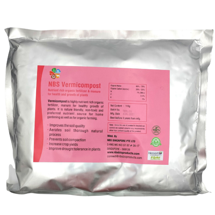 NBS Vermicompost 1KG - Microbial Products | Shopee Singapore