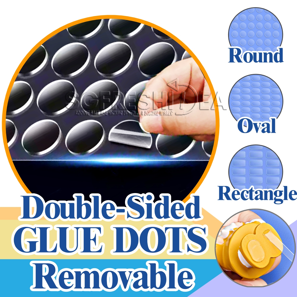 Christmas Gift Transparent Glue Dots Double Sided Tape Nano Wall ...
