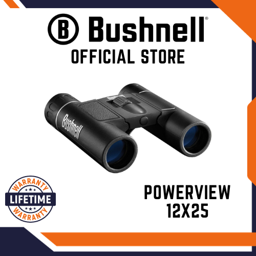 Bushnell Compact Binoculars Powerview 12x25 (131225) - Limited Lifetime ...