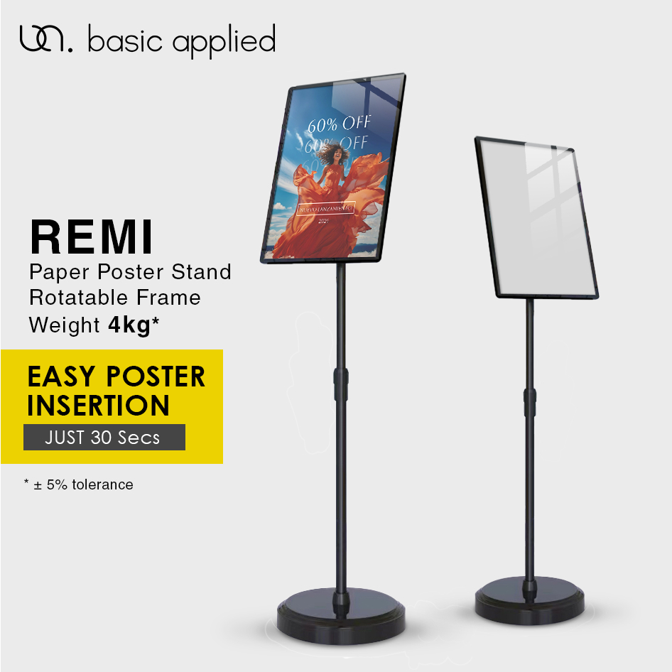 Remi Paper Poster Stand | Paper type poster stand | Menu display stand ...