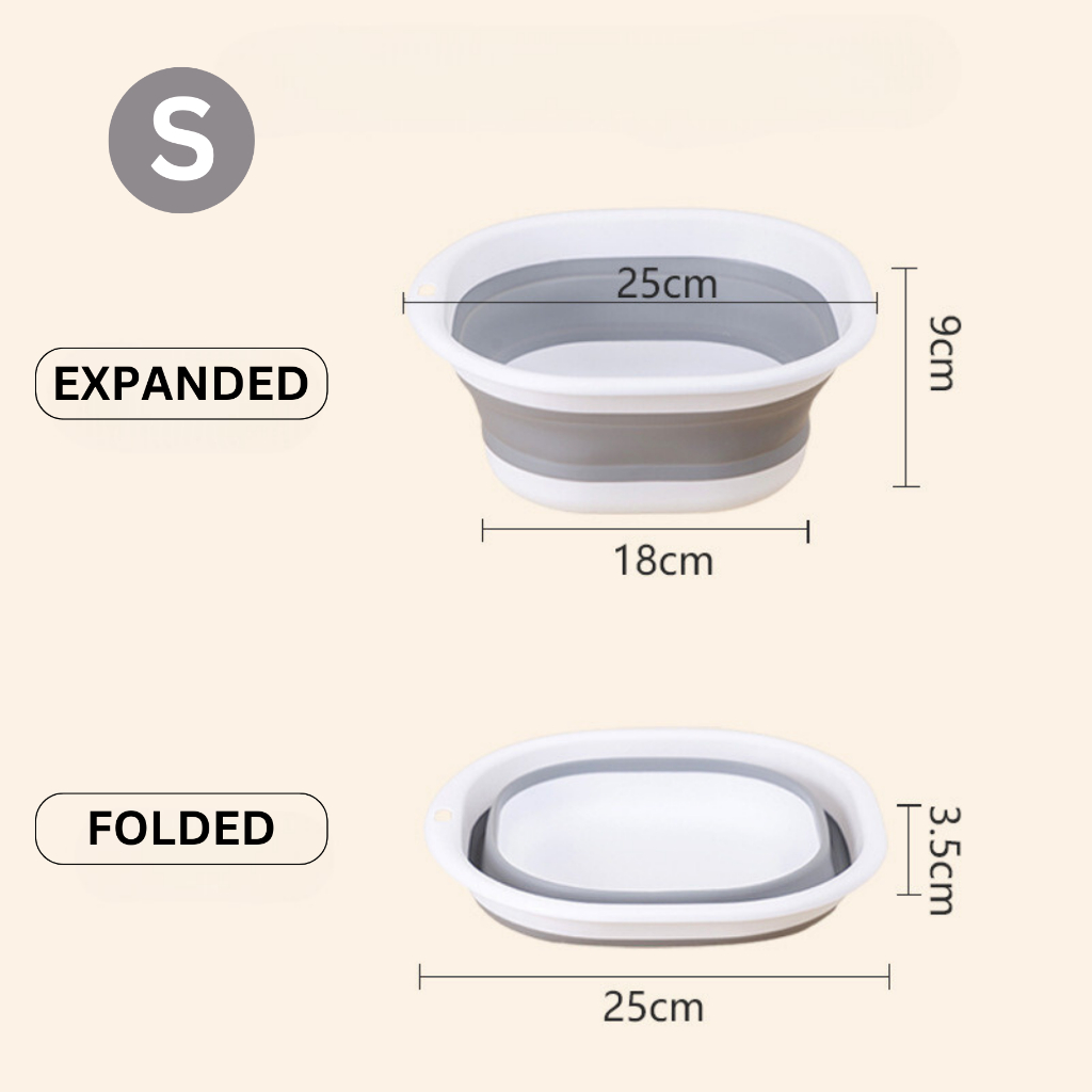 Foldable Washing Basin / Multipurpose Washing Basin / Bucket / Pail ...