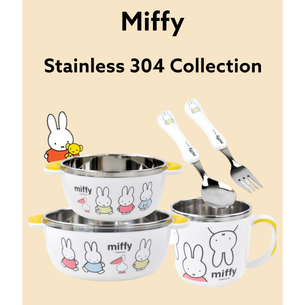 [MIFFY] Stainless 304 Tableware collection bowl,cup,spoon+fork set ...
