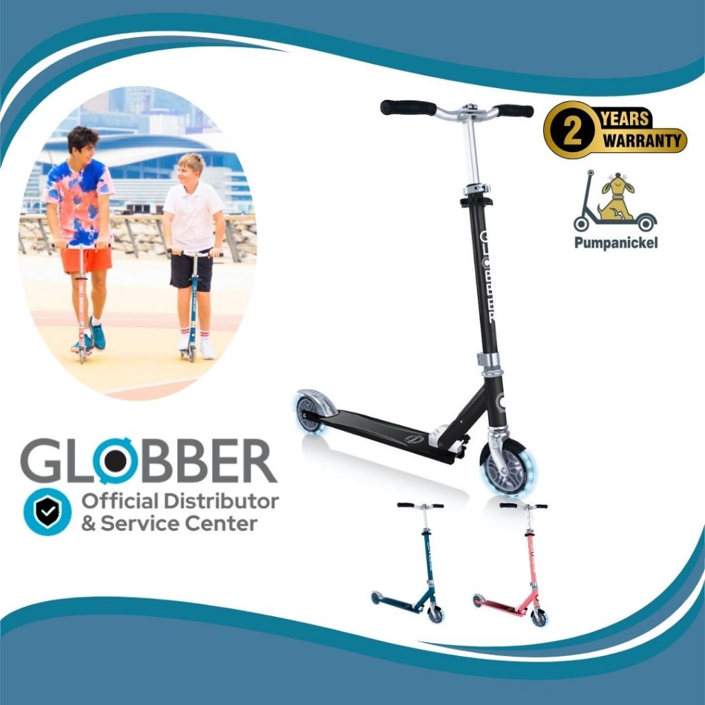 Globber Flow Element Lights 2-Wheels Foldable Kick Scooter (For Ages 5+ to Teens) | Shopee Singapore