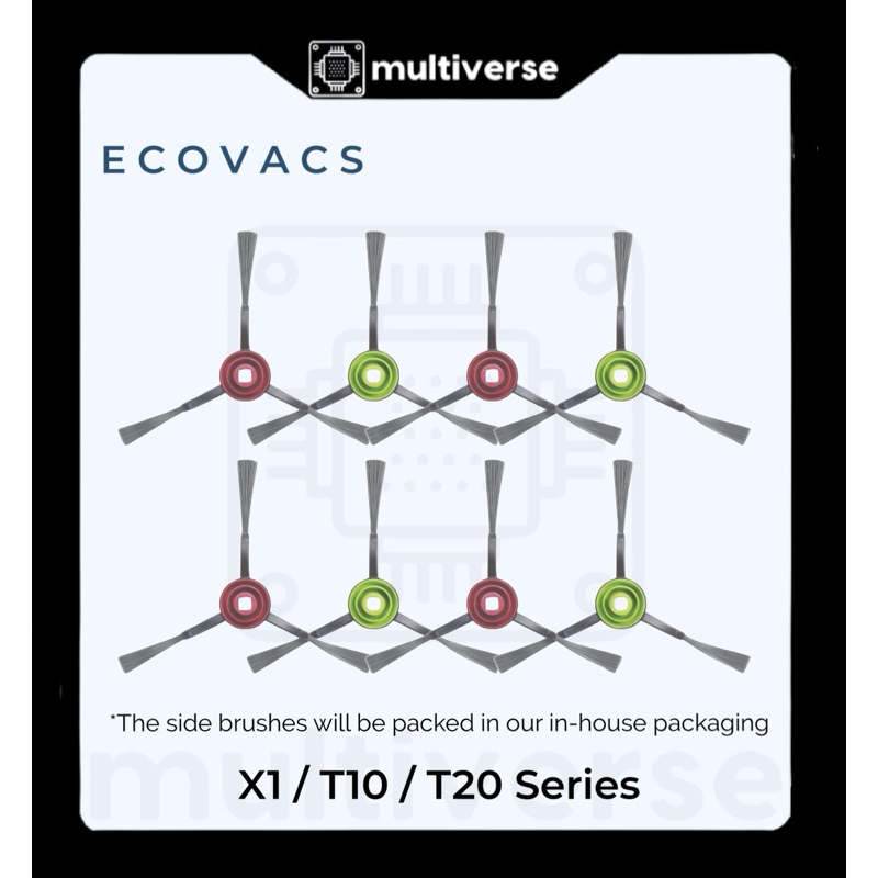 Ecovacs Deebot X1 Omni / T20 Omni / T10 Omni / T10+ Turbo Robot Vaccum Side Brush *Local Stocks ...
