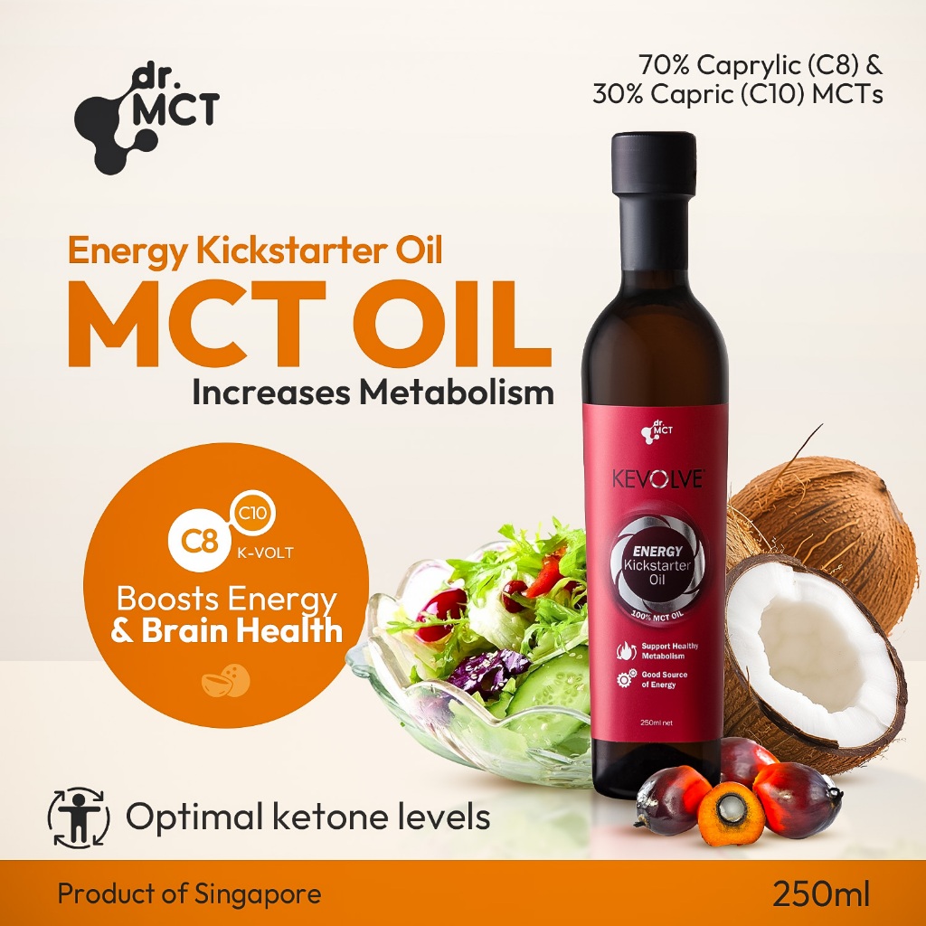 [dr. MCT®] Kevolve Energy Kickstarter MCT Oil (250ml) | Shopee Singapore
