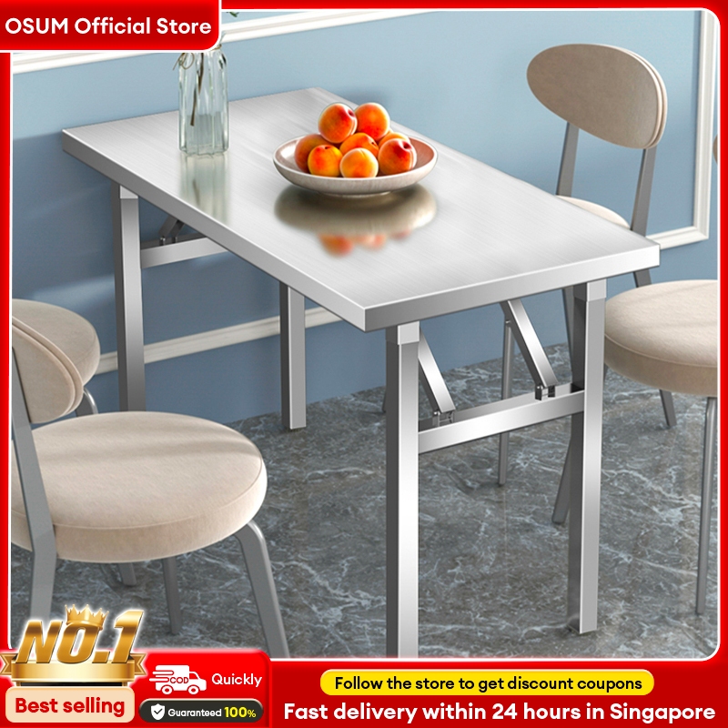 Stainless steel table Dining table Heavy kitchen table Study table ...