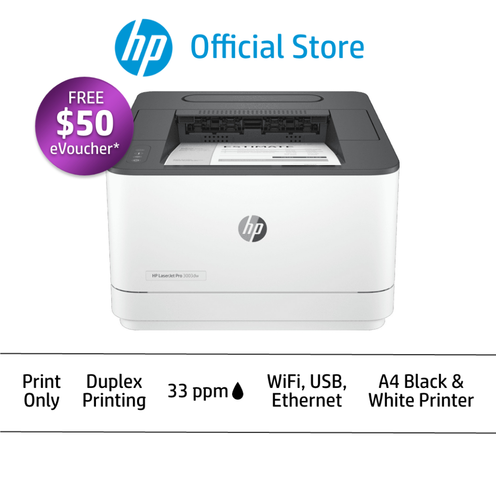 HP LaserJet Pro 3003dw Printer | A4 | AirPrint, Ethernet, Mopria, USB ...