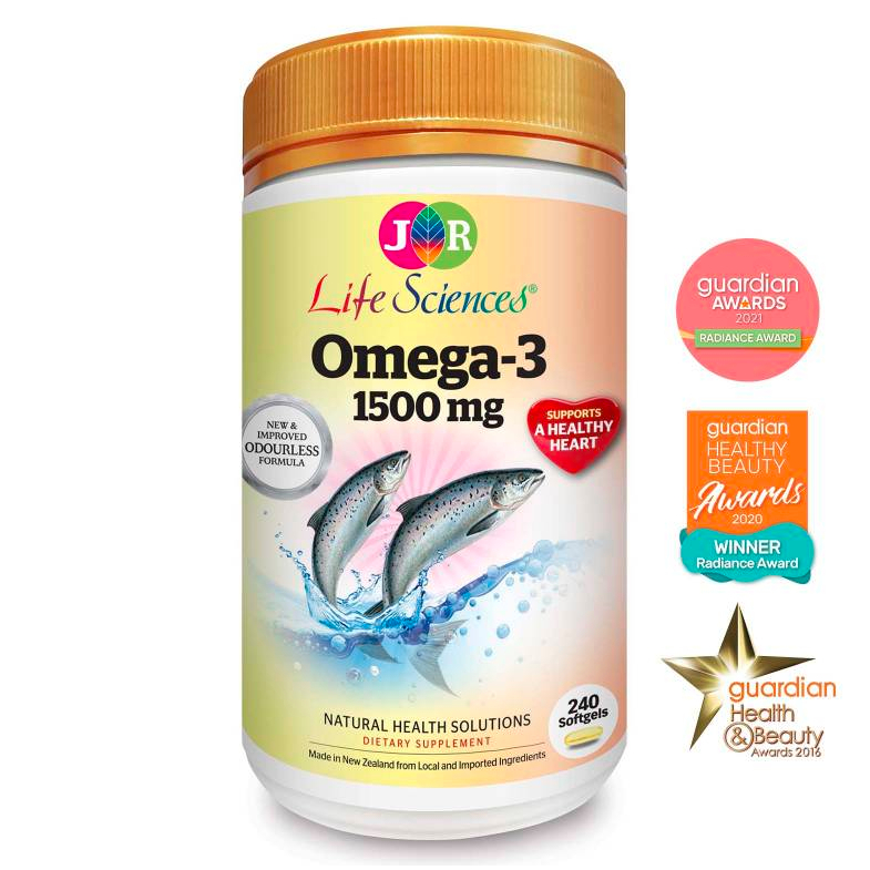 JR Life Sciences Omega 3 1500mg (240 Softgels) | Shopee Singapore