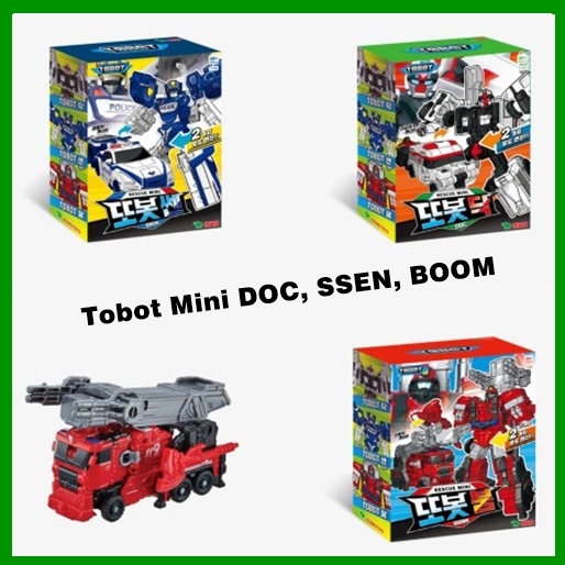 [TOBOT☆KOREA] Tobot Mini DOC, SSEN, BOOM Transforming Robot Figure Toy ...