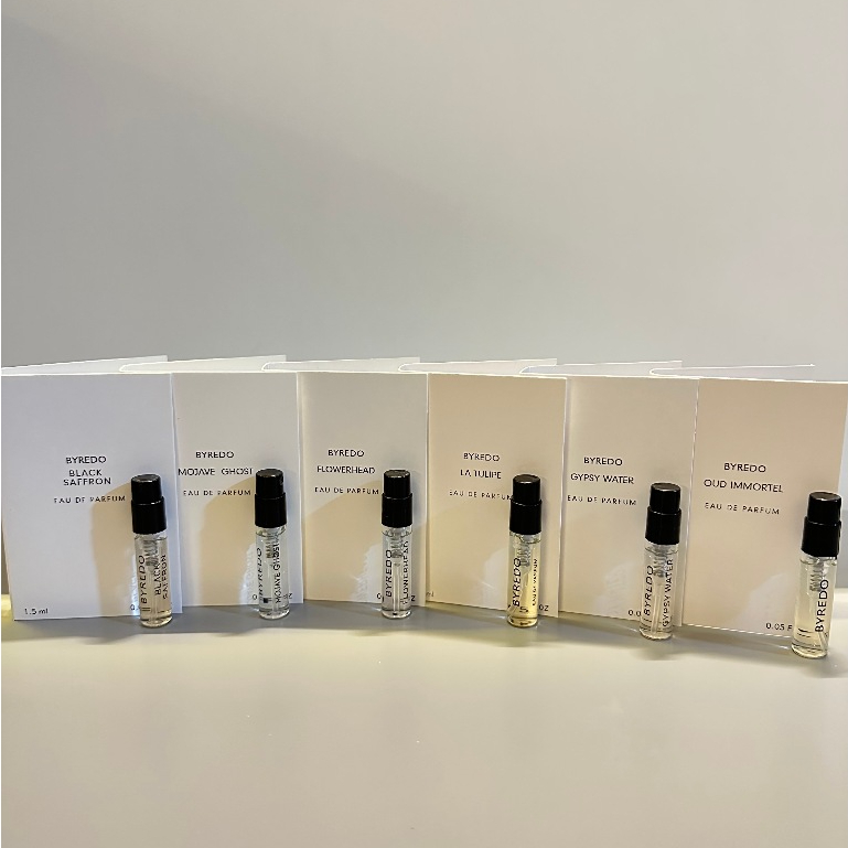Byredo 1.5ml Vial, Perfume Sample , Mini Tester , Black Saffron, Mojave ...