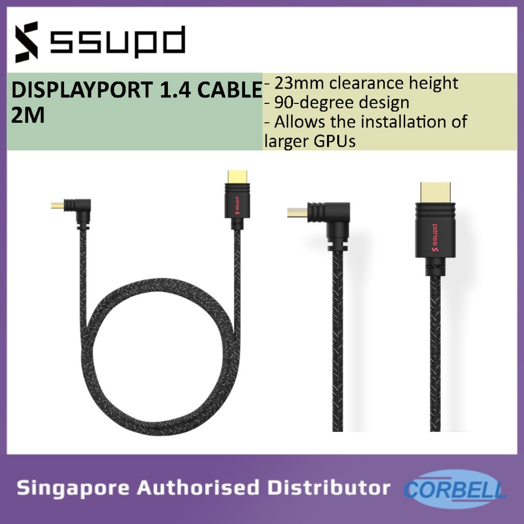 SSUPD DisplayPort 1.4 Cable(2 Meter) Allows Meshroom S support larger ...
