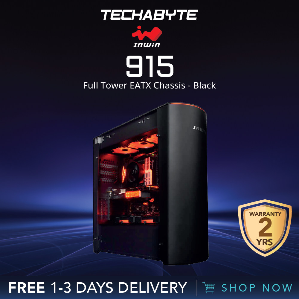 InWin 915 | Full Tower EATX Chassis ( Silver / Black ) | Shopee Singapore