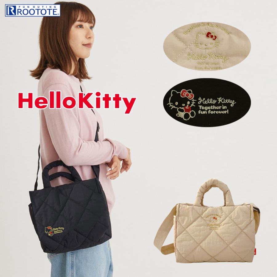 2way mini tote bag (ROOTOTE) / [2023 new work] IP. Deli. Quilt. Hello Kitty-B (2 types in total ...