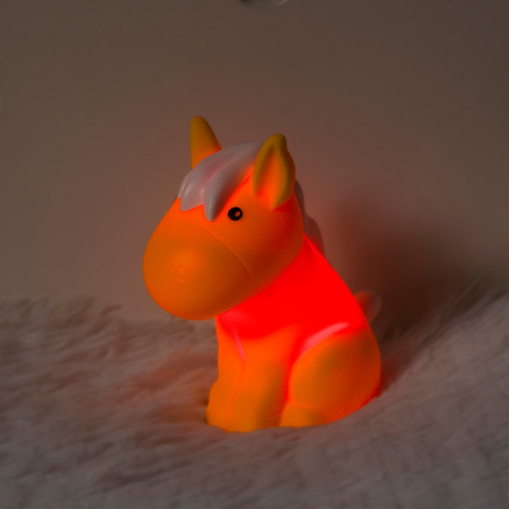 DHINK LED Mini Animal Night Light - Cute Horse Color Changing Night ...