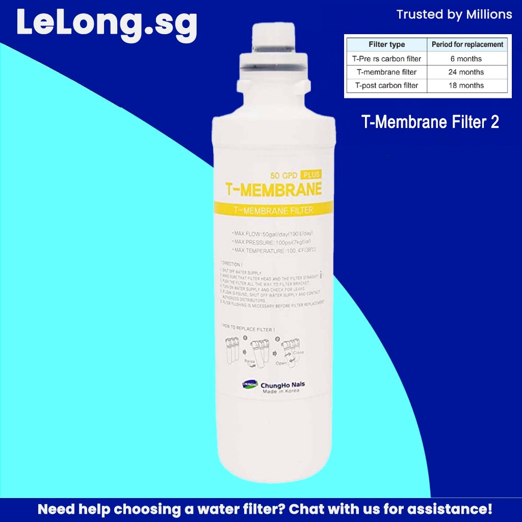 LELONG.SG Chungho Water Purifier, T-MEMBRANE FILTER REPLACEMENT ...