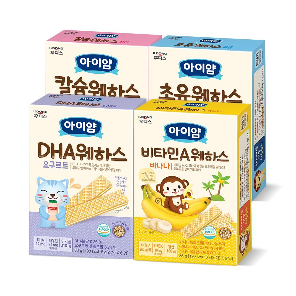 ILDONG FOODIS Iyam Wafers Snack 36g (4 kinds) | Shopee Singapore