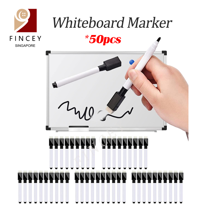 【SG】50 Whiteboard Marker Dry Erase Markers Fine Point Dry Erase Pen ...