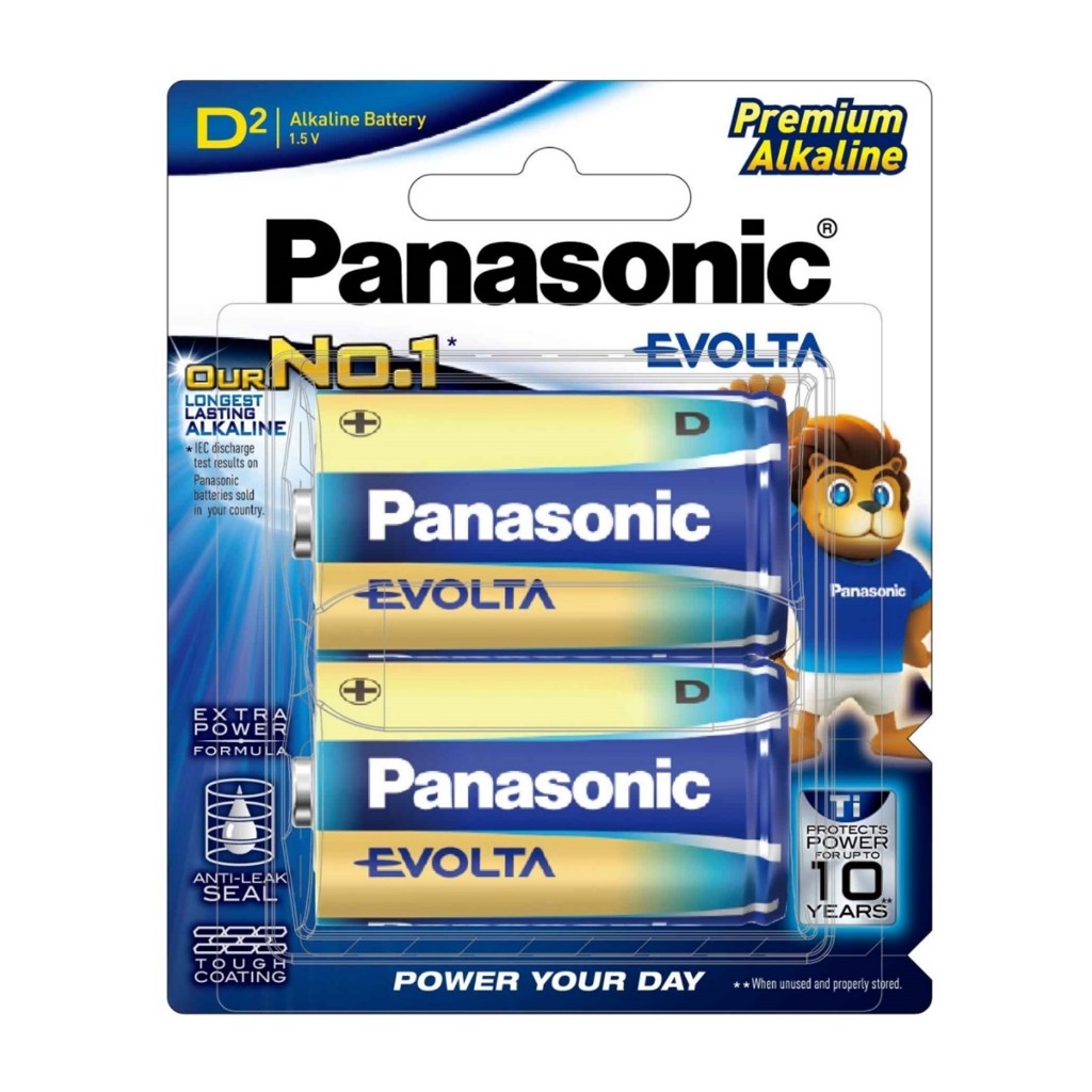 Panasonic Evolta D 2pcs Premium Alkaline Battery | Shopee Singapore