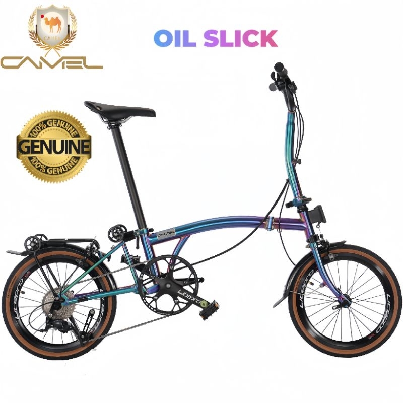 AUTHENTIC CAMEL Trifold 20’’/ 16’’ ultralight 9 Speeds bike/ Shimano gear/Adults bike | Shopee ...