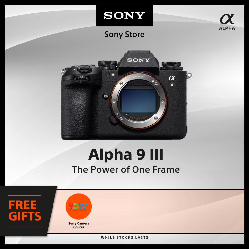 Sony Alpha 9 III ILCE-9M3 | Full-frame camera with a global shutter image sensor | Shopee Singapore