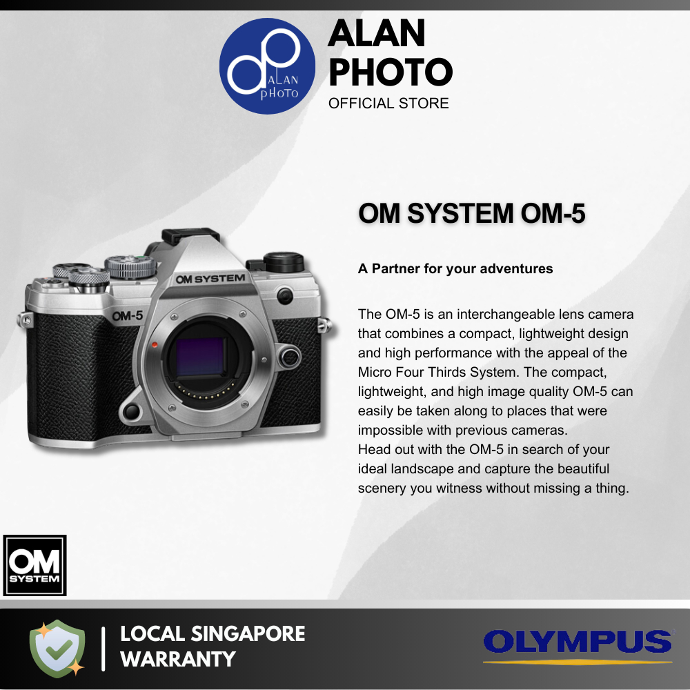 Olympus OM SYSTEM OM-5 OM5 Mirrorless Camera Body | Olympus Singapore ...