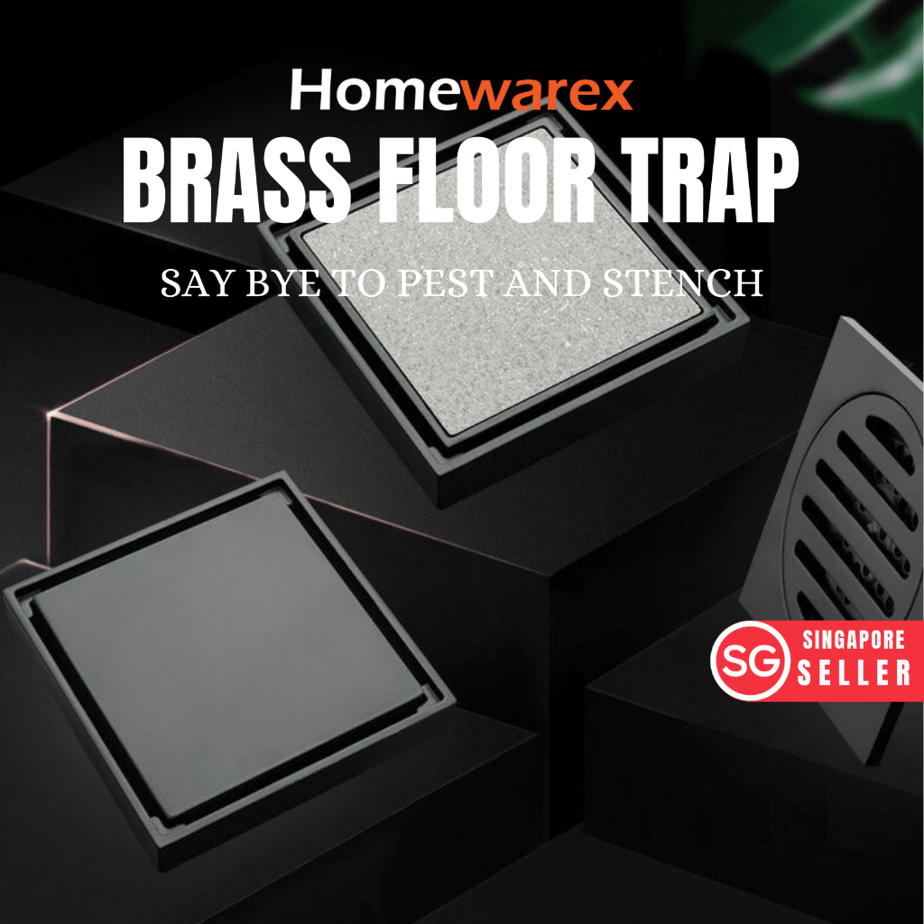 [Local Seller] 10Cm/15Cm Tiles Insert Floor Trap Brass Finishing Anti ...