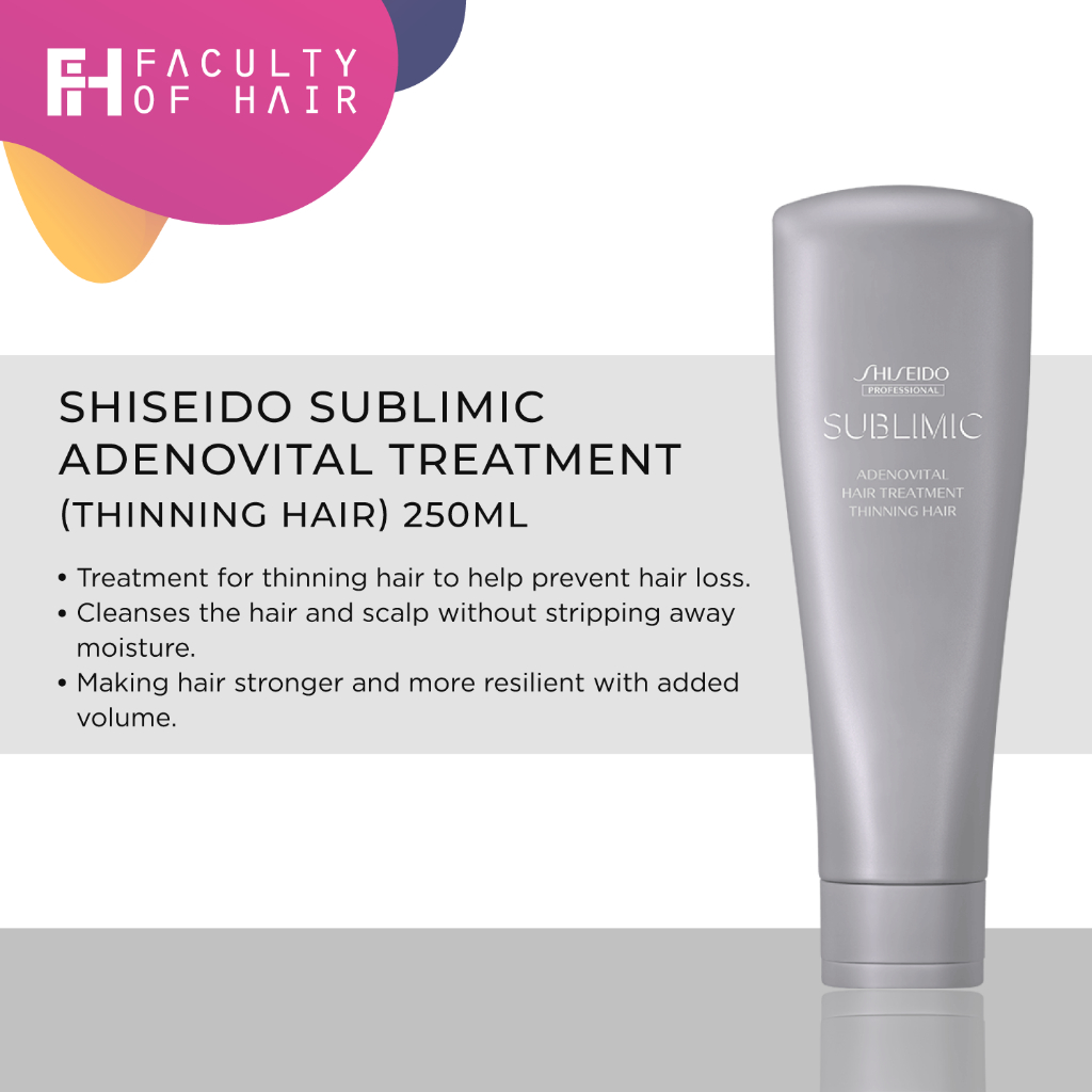 Shiseido Sublimic Adenovital Thinning Hair Treatment (250ml) | Shopee Singapore